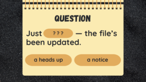 “heads up” の意味と使い方｜ビジネスで自然に使える例文つ | レイジーれいじ の ほぼ日々英語